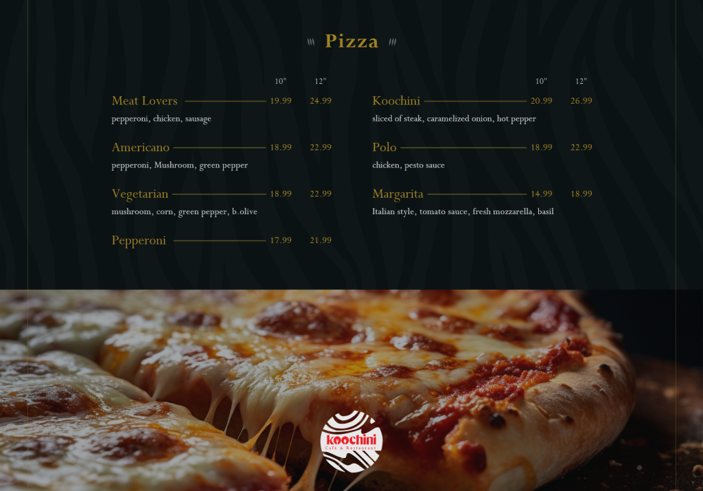 FOOD MENU – koochini